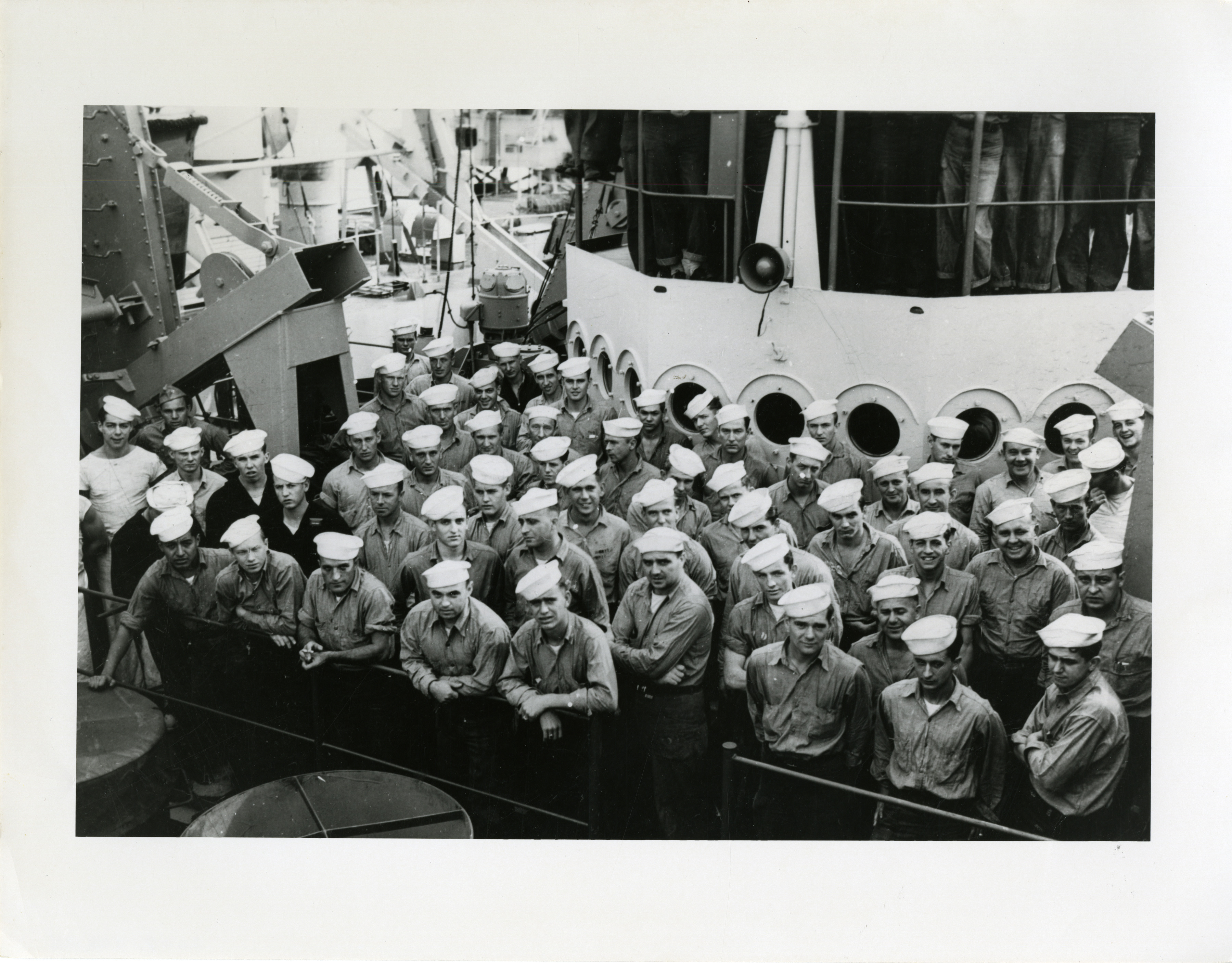 Group Of US Sailors On Deck Of Ship The Digital Collections Of The Group Of US Sailors On Deck Of Ship The Digital Collections Of The